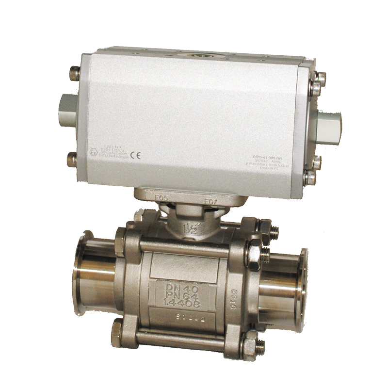 Stainless Steel Pneumatic Ball Valve by Vacuum Products Corp. in