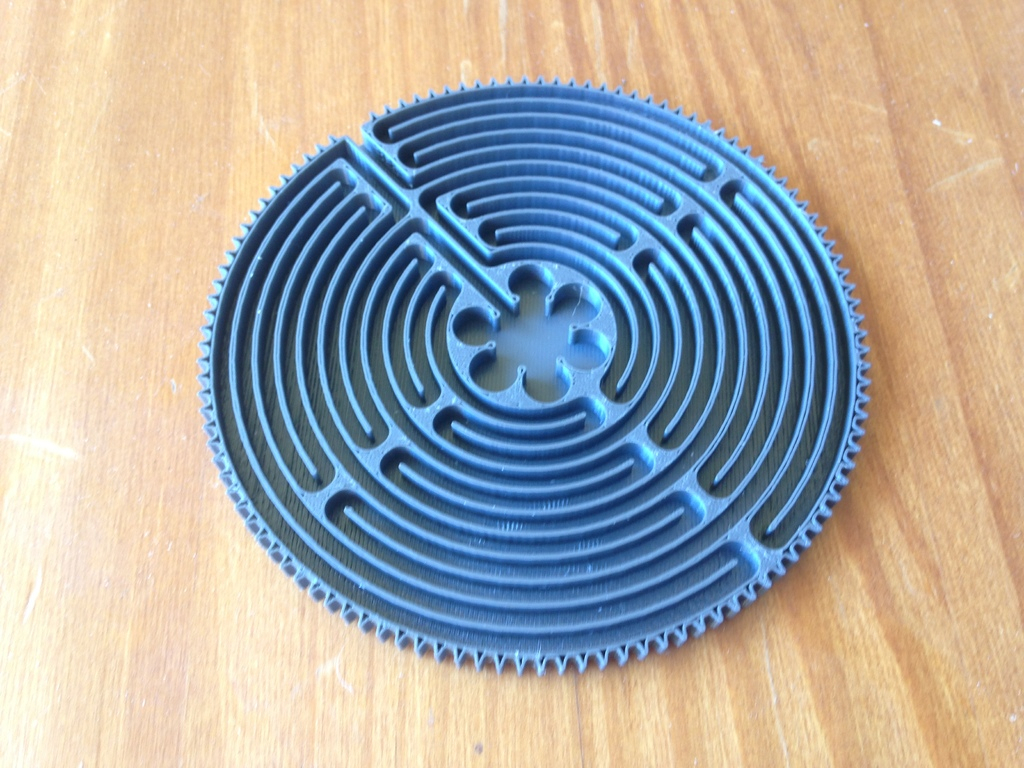 Ancient holy labyrinth maze in 3D - 3D Printable Model on Treatstock