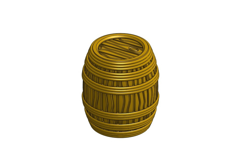 Wooden Rope Barrel for Gloomhaven - 3D Printable Model on Treatstock