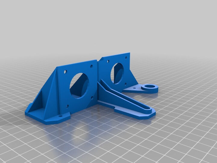 Rigidbot Dual E3D Titan Aero mount - 3D Printable Model on Treatstock