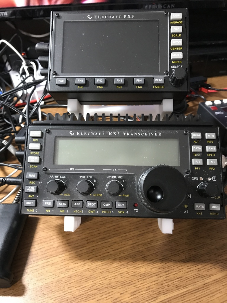 Elecraft KX3 and PX3 Stand - 3D Printable Model on Treatstock