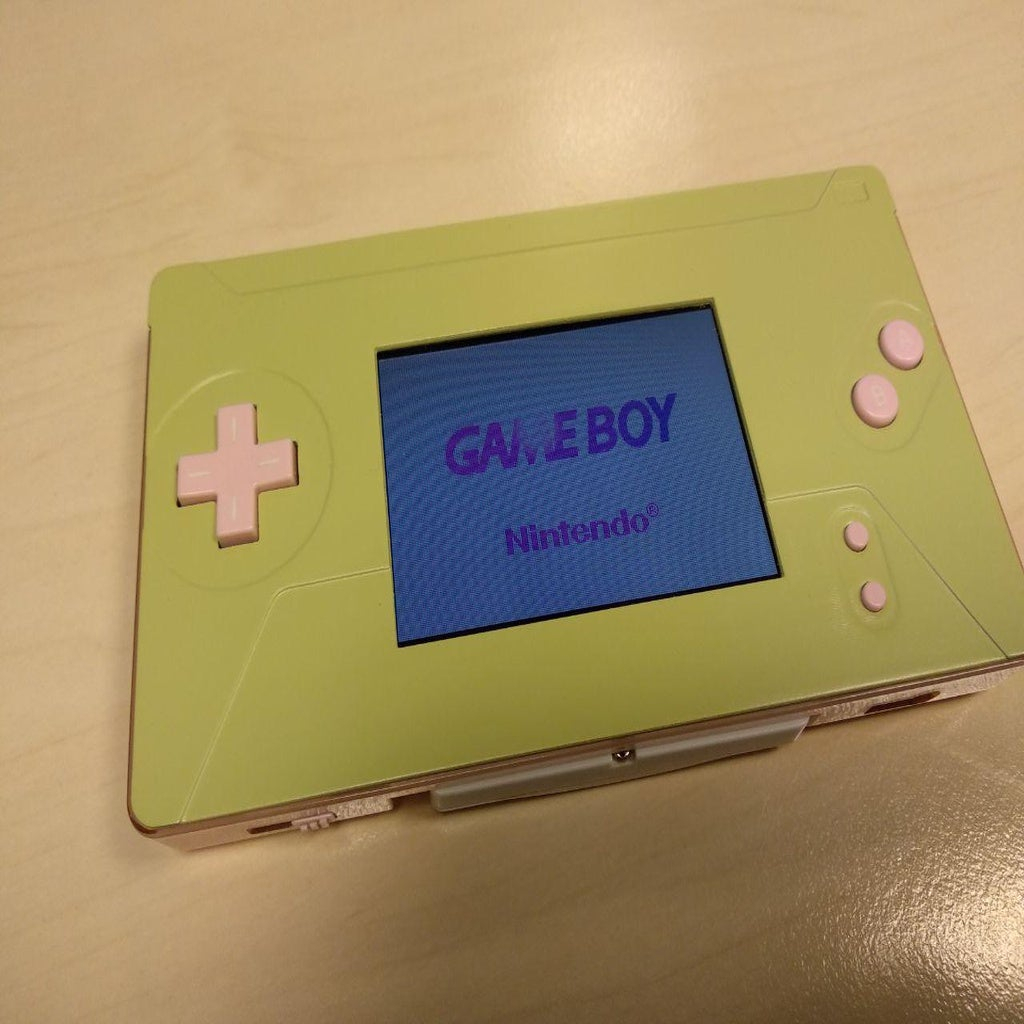 Game boy macro faceplate - 3D Printable Model on Treatstock