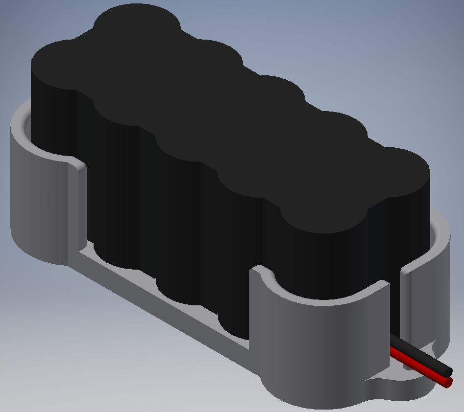FTC Tetrix Battery Holder - 3D Printable Model on Treatstock