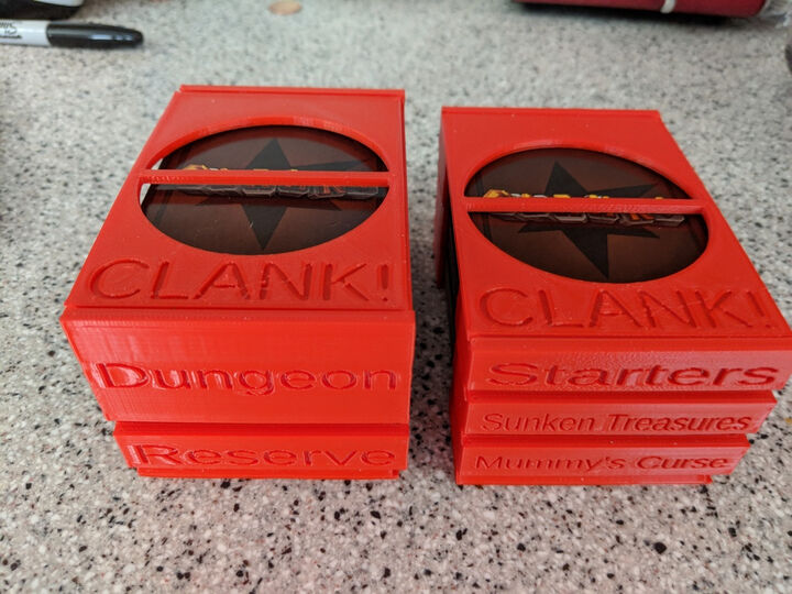 Clank: A Deck Building Adventure Card Boxes－Treatstock上的3D打印模型
