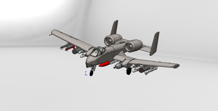 A 10 Warthog - 3D Printable Model on Treatstock