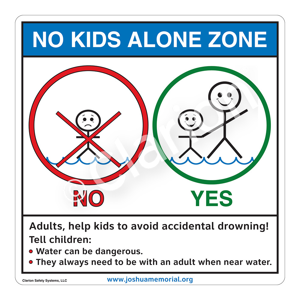 No Kids Alone Zone Sign - Treatstock